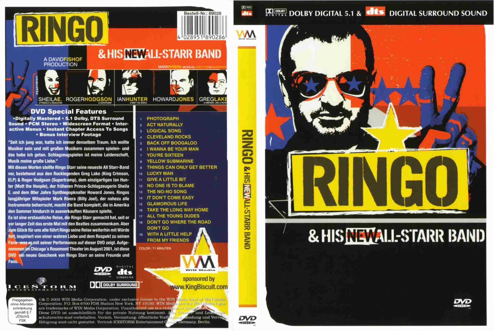 Ringo Starr His New All Starr Band : Front | DVD Covers | Cover Century ...